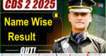 UPSC CDS-II Final Result 2026 Out – Merit List - Sarkari Bharati